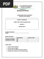 Final Grade 4 Geography Term 1 Worksheets 2025 | PDF | Road
