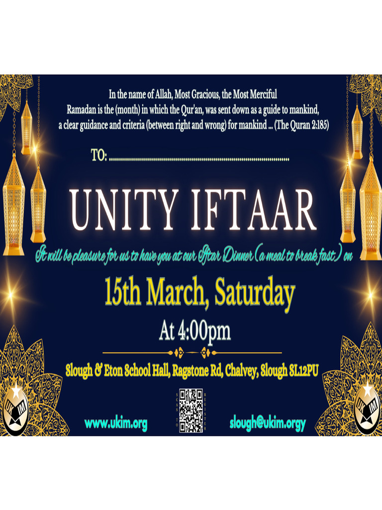 Unity Iftaar Card | PDF
