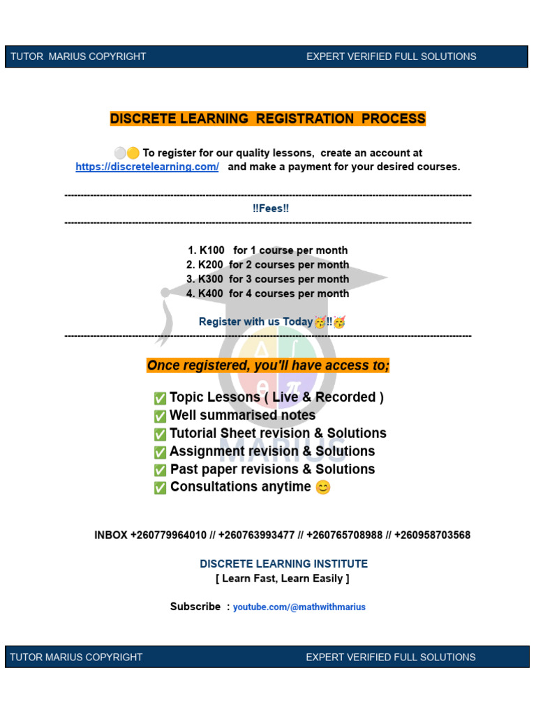 MAT 1120 Tutorial Sheet 1 Solutions | PDF