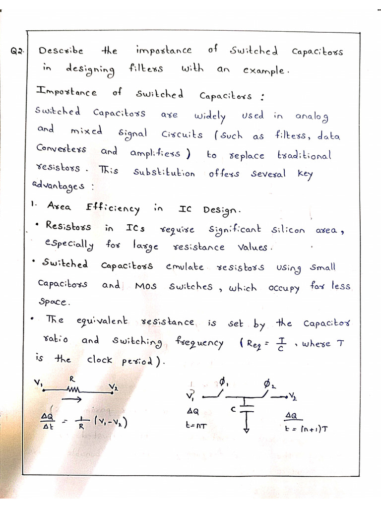 Switched Capacitor Filter | PDF