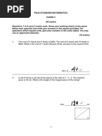 Sea 2021 Mathematics Specimen Paper Final | PDF | Triangle | Mathematics