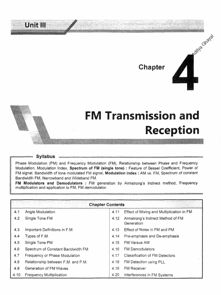 Unit 3 | PDF | Frequency Modulation | Modulation