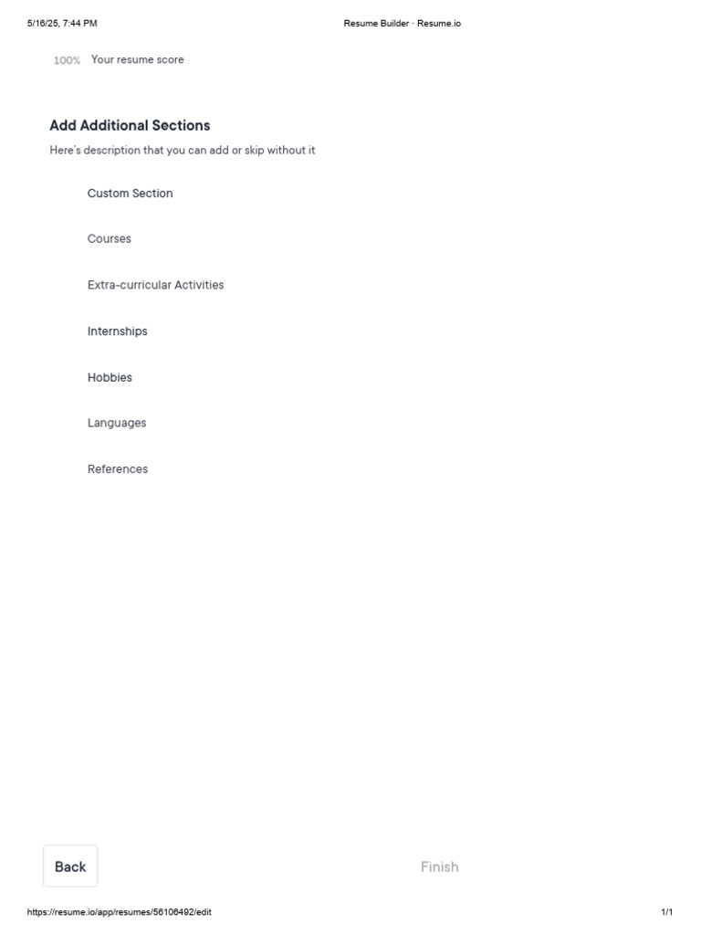 Resume Builder Resume - Io | PDF
