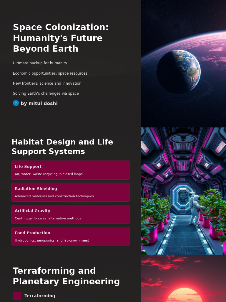 Space Colonization Humanitys Future Beyond Earth | PDF | Space ...