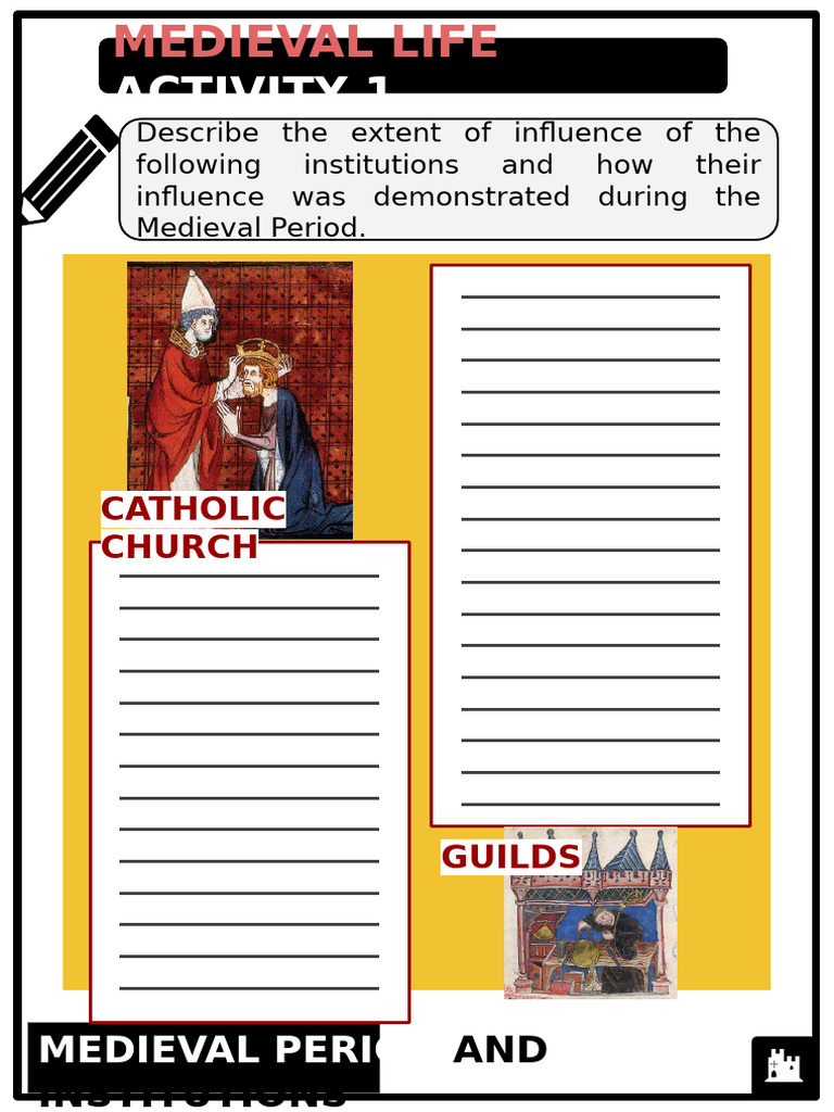 KS3 Area 1 Medieval Life Activity 1 Sample | PDF