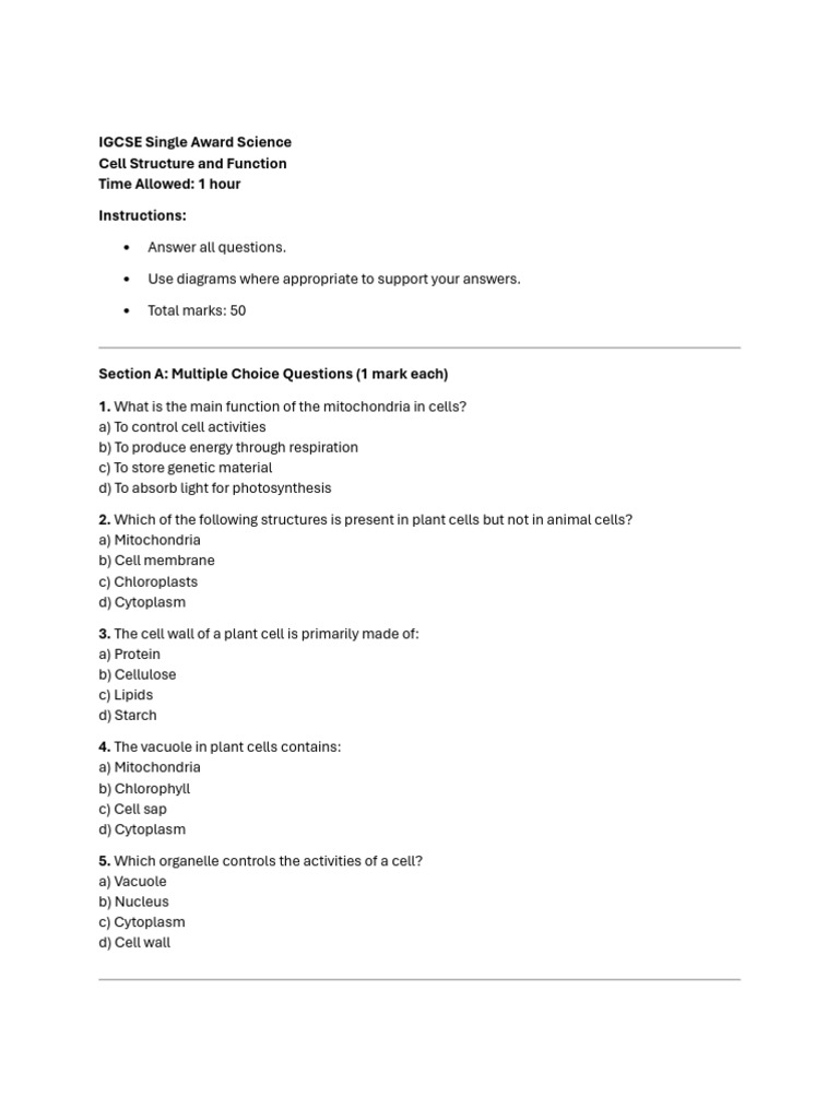 Levels of Organization | PDF