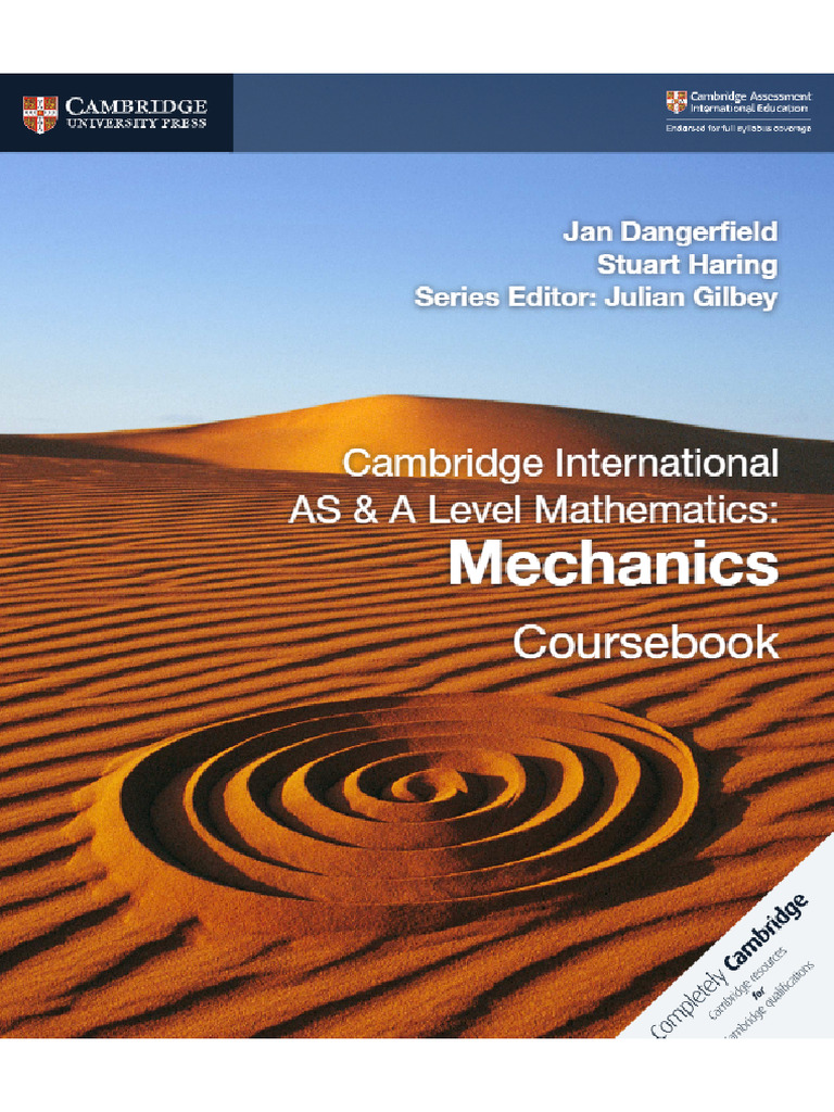 Cambridge International As Amp A Level Mathematics Mechanics Coursebook ...
