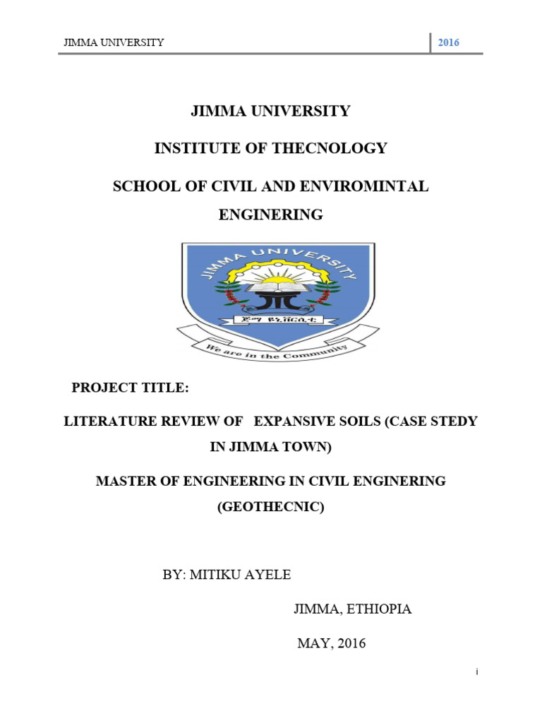 Project Cover - Mitiku Ayele | PDF | Soil | Geotechnical Engineering