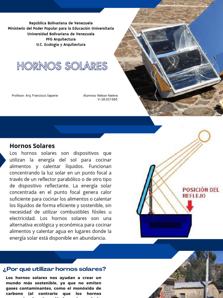 Hornos Solares-Nelson Natera | PDF | Energía solar