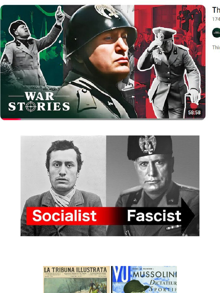Fascism in Italy - SY2025 - Just Pictures | PDF