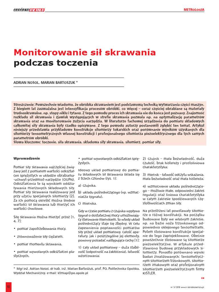 Nosol Monitorowanie 3 2018 | PDF