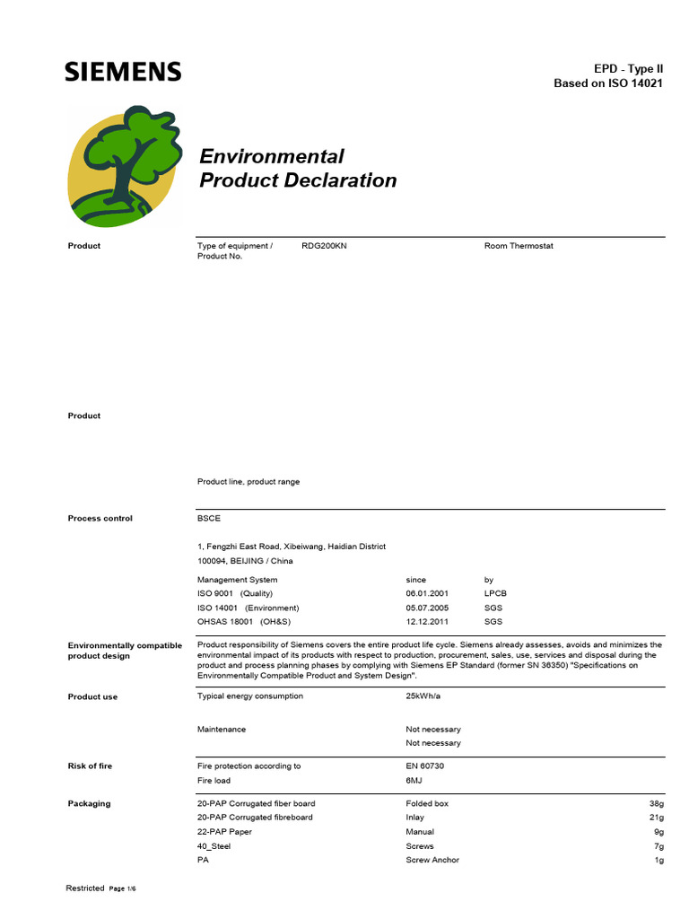 A6V11986264 - Environmental Product Declaration RDG200KN - en | PDF ...