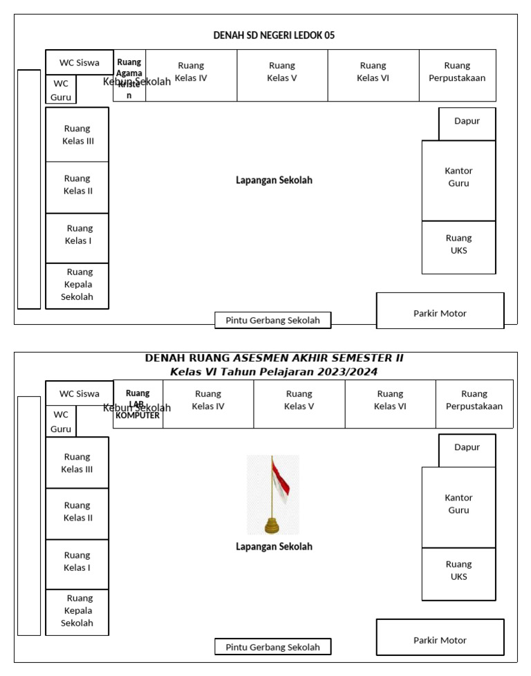 Denah SD Negeri Ledok 05 | PDF