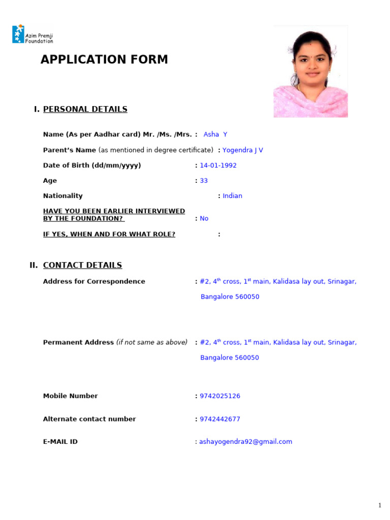 ApplicationForm ResourcePerson | PDF | Teachers | Learning