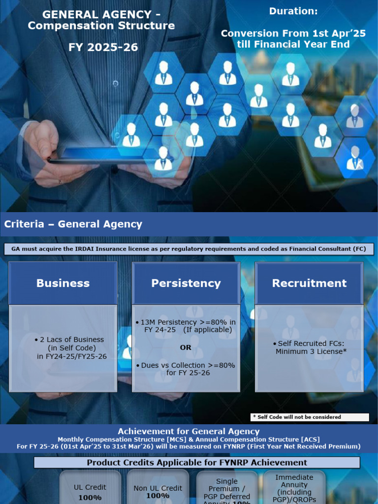 General Agency Scheme FY25 2026 | PDF | Life Annuity | Insurance