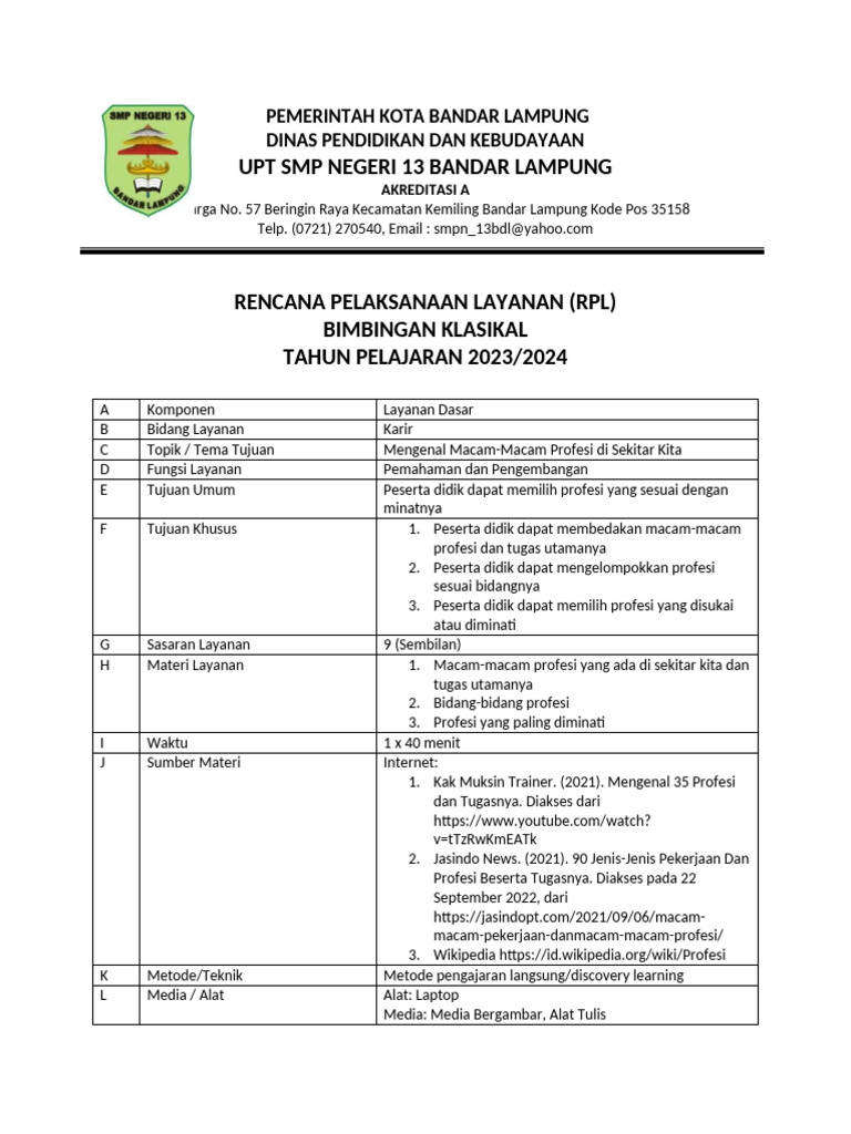RPL Mengenal Macam Macam Profesi | PDF