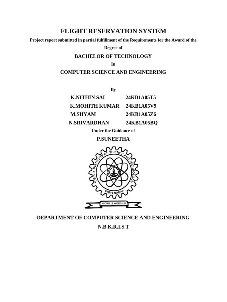 Flight Reservation System | PDF | Databases | System