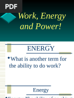 Physics Lesson 4 - Work, Energy and Power | PDF | Potential Energy | Watt