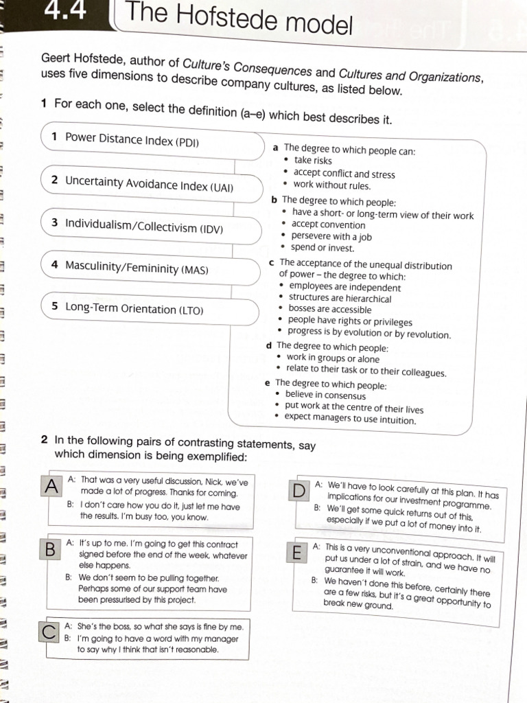 Intercultural RP - Hoefstede Model | PDF