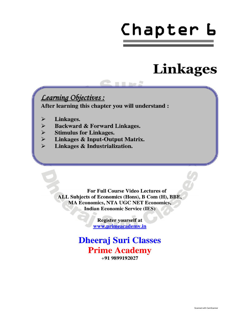 Chapter 6 Linkages | PDF