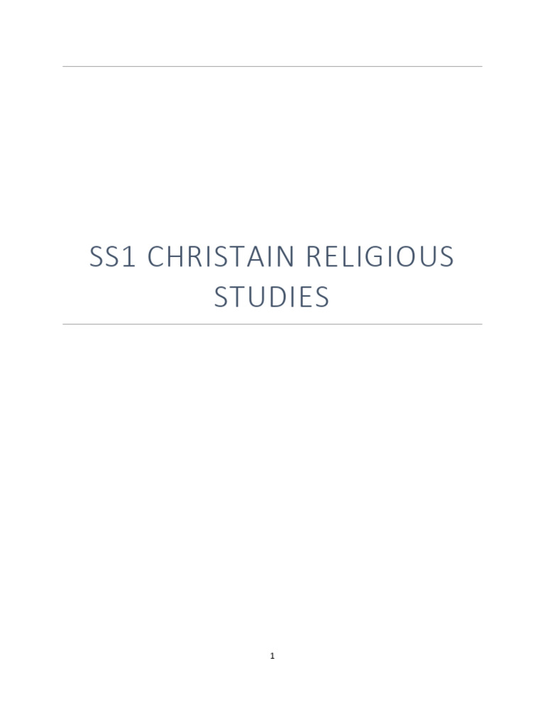 SS1 CRK-WPS Office | PDF | Justification (Theology) | Jesus