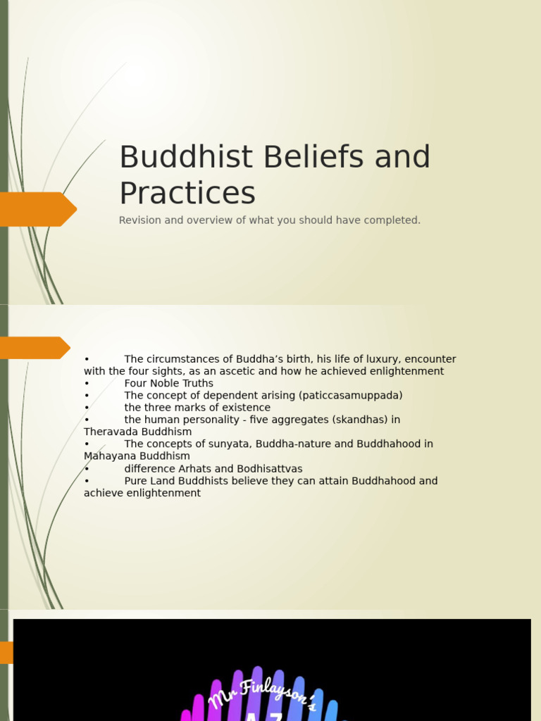 Revision Buddhist Beliefs and Practices | PDF | Four Noble Truths ...