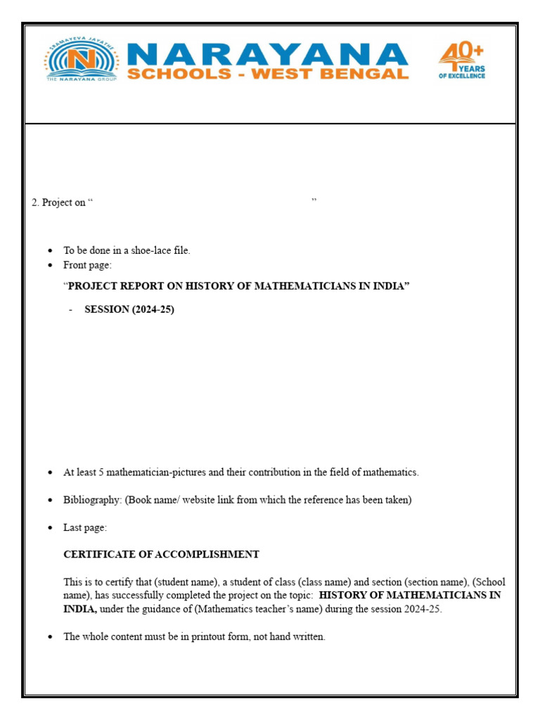 Vii Maths Summer Vacation Hhw 2024-25 | PDF