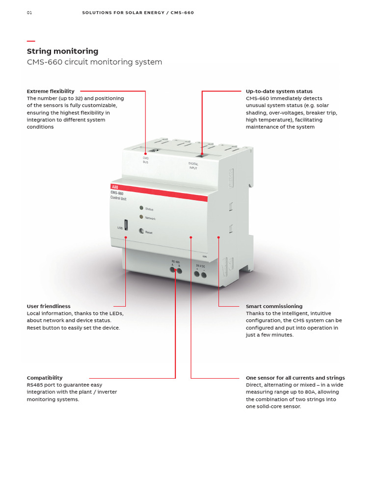 ABB - CMS-660 String Monitoring | PDF | Alternating Current ...