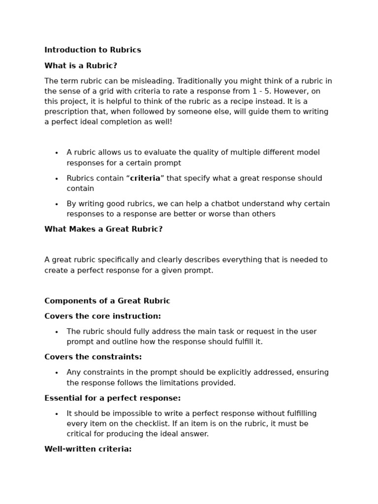 Guide to Creating Effective Rubrics | PDF | Nobel Prize | Tanks