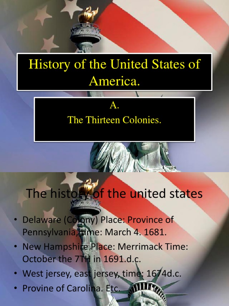 History of the Thirteen Colonies | PDF