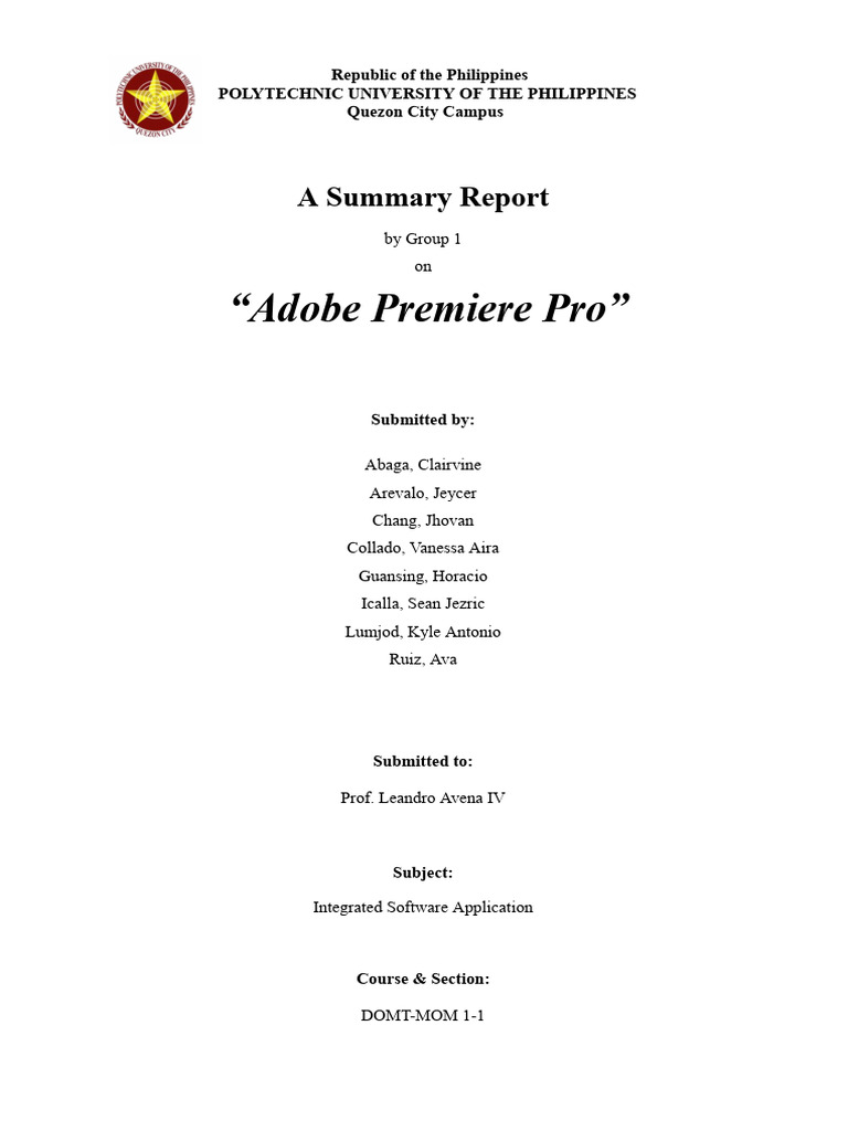 Adobe Premiere Pro: History and Insights | PDF | Adobe Creative Suite ...