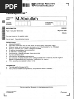 IGCSE Maths 0580 Formula List | PDF