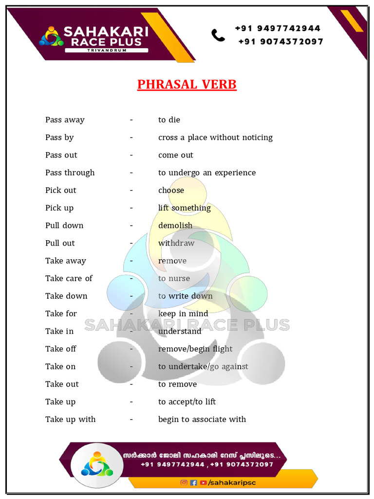 Phrasal Verb 5 | PDF