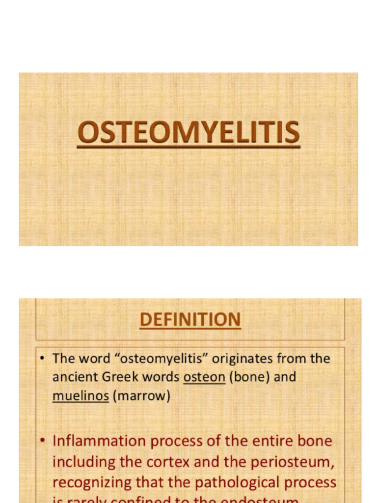 Osteomyelitis | PDF