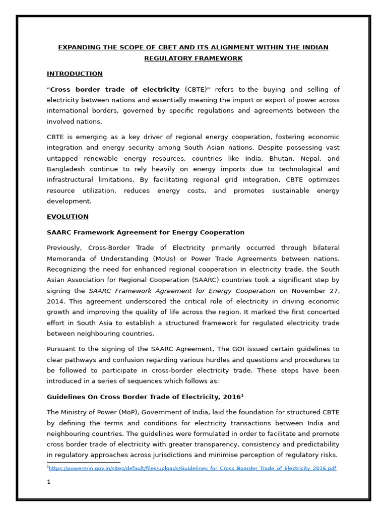 Expanding The Scope of Cbet and Its Alignment Within The Indian ...