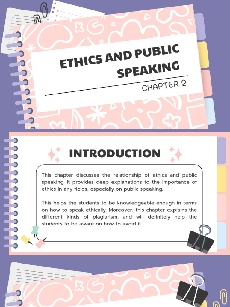 Ethics in Public Speaking Guide | PDF