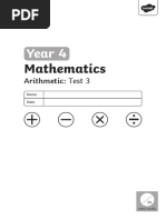 Year 4 - Mathematics Paper 1 - Arithmetic | PDF | Science | Mathematics