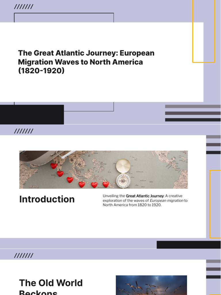 Great Atlantic Migration: 1820-1920 | PDF