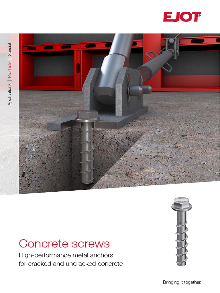 EJOT Bro Concrete Screws 2024 EN | PDF | Screw | Concrete
