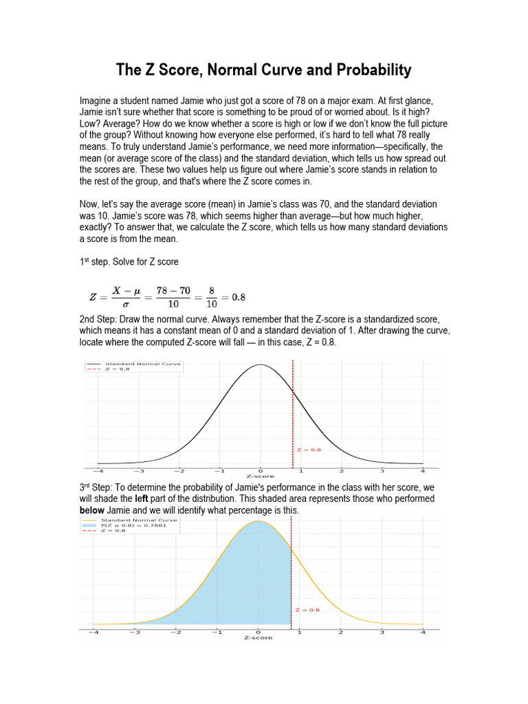 z-score-and-probability-hypothesis-testing | PDF | Statistical ...