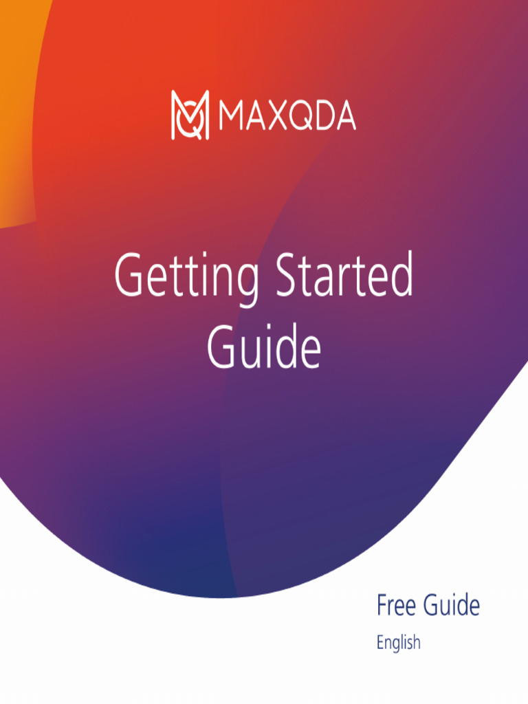 GettingStarted MAXQDA24 EN | PDF | Computer File | Window (Computing)