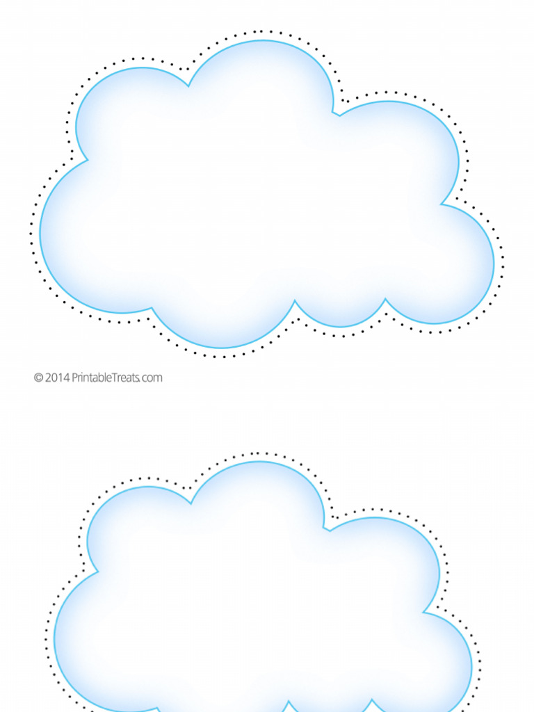 Printable Cloud Cut Outs | PDF
