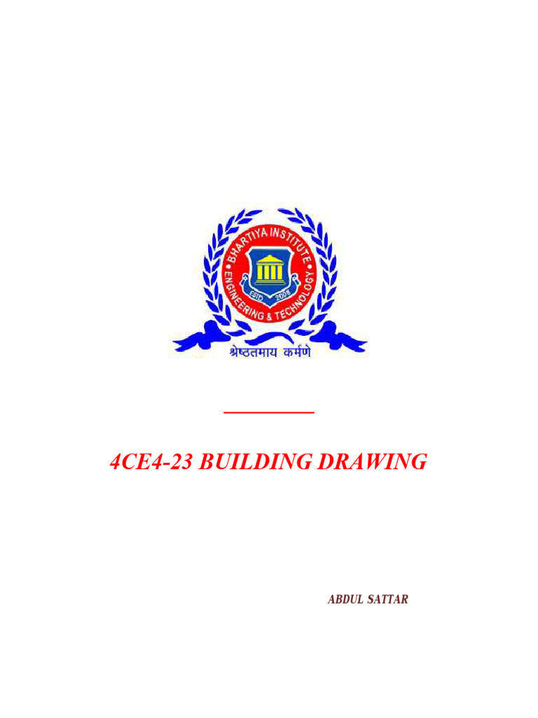 23306642966ce4-21 Building Drawing Lab Manual | PDF