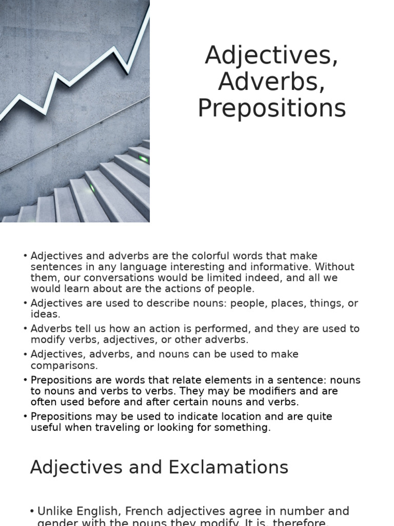 WK4 - Adjectives Adverbs Prepositions | PDF | Grammatical Gender ...