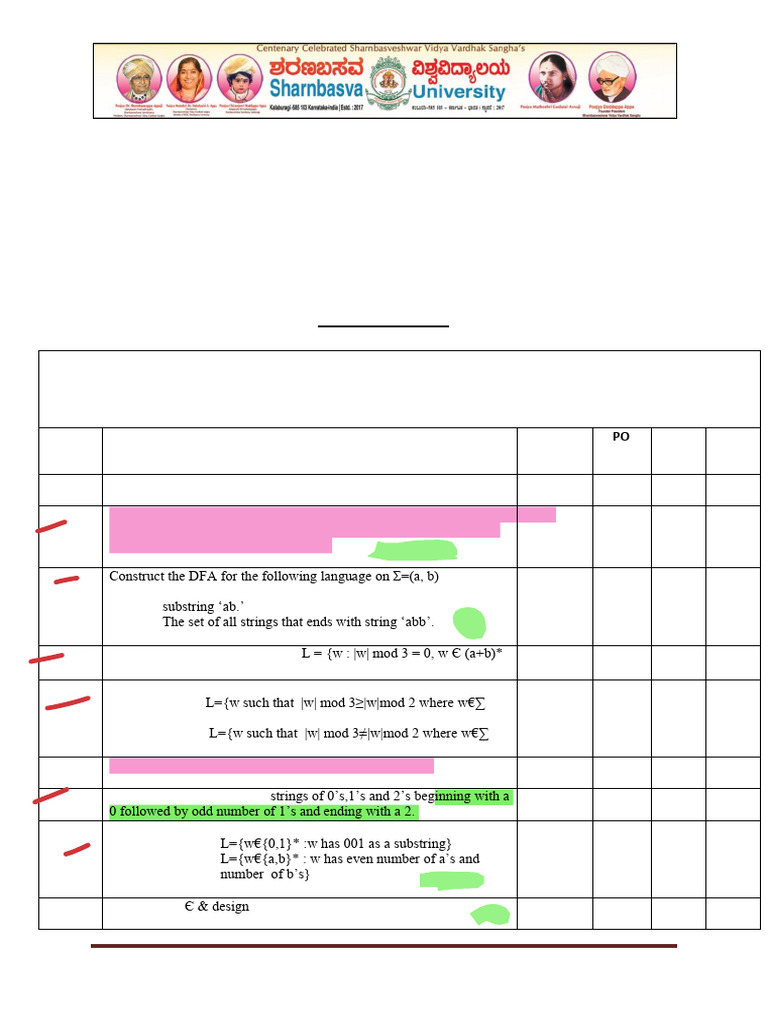 At Important Questions For See | PDF | Theoretical Computer Science | Formal Methods