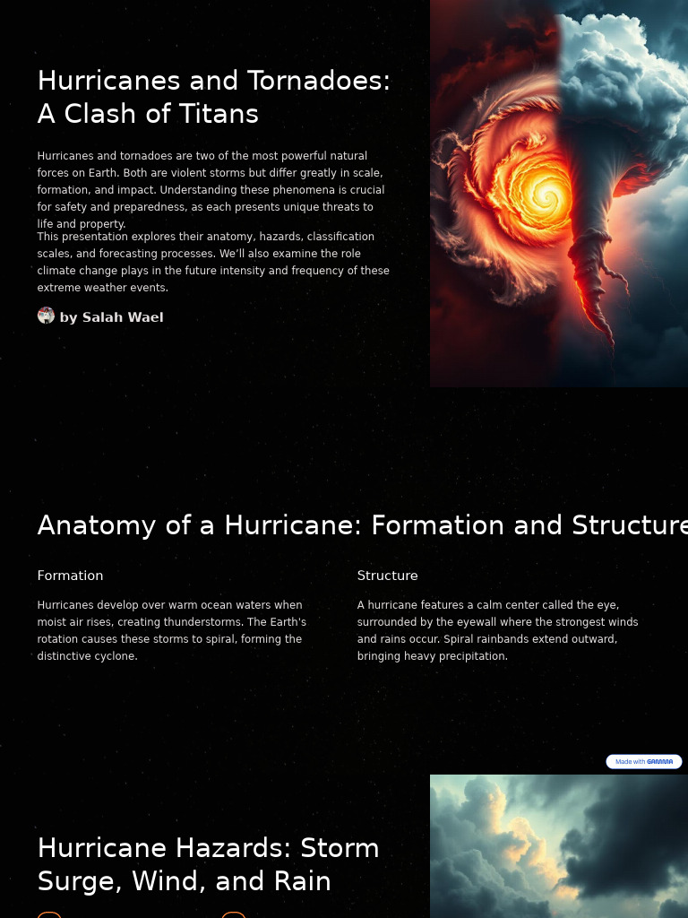 Hurricanes and Tornadoes a Clash of Titans | PDF | Tornadoes | Tropical ...