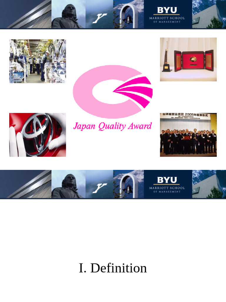 Japan Quality Award Overview | PDF | Innovation | Economies