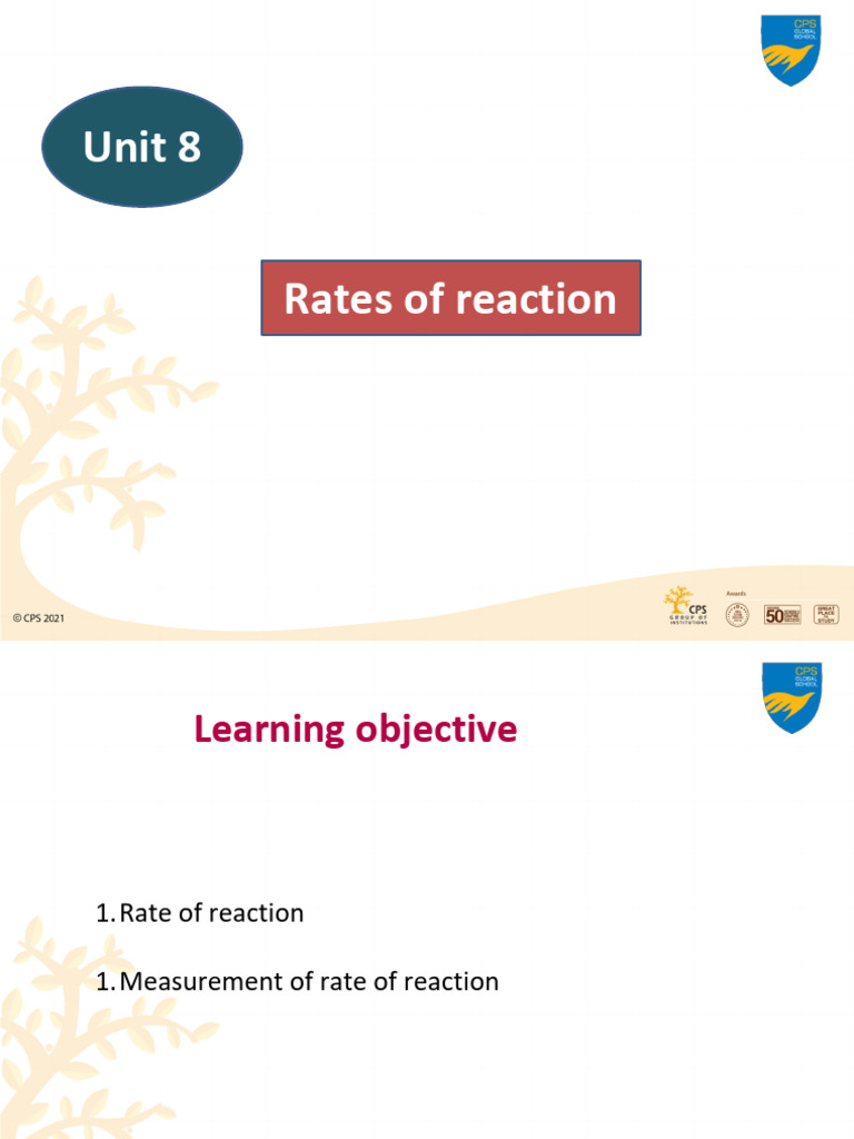 G8 Unit 6 Rates of Reaction (1) - 2 | PDF | Reaction Rate | Chemical ...
