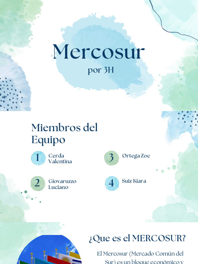 Presentación Del Mercosur | PDF