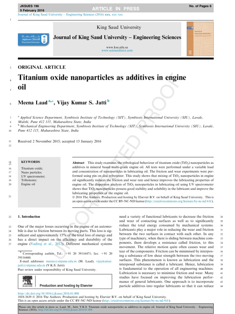 Titanium Oxide Nanoparticles As Additives In Engine Pdf Ultraviolet Visible Spectroscopy